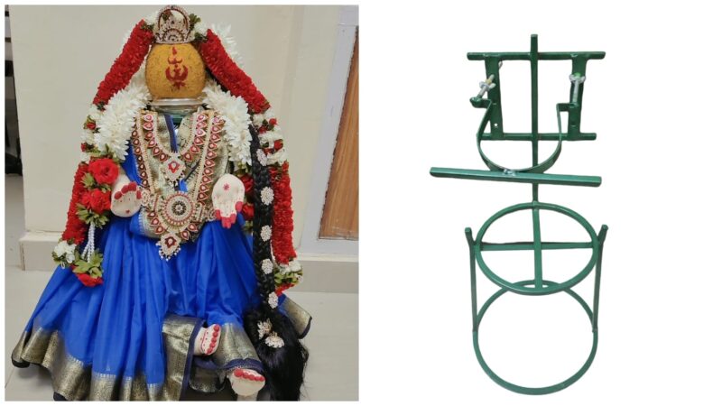 Varalakshmi saree draping stand - Sai Trendy Collections